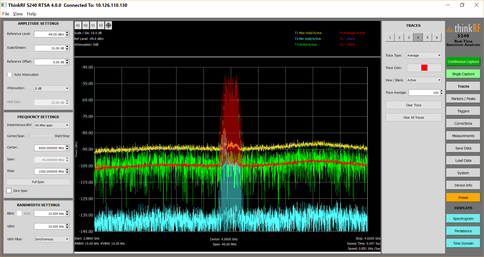 ThinkRF Releases Innovative S240 Real-Time Spectrum Analysis Software ...