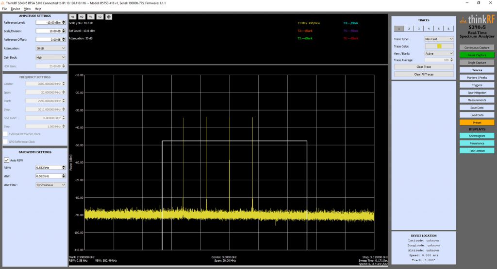 Spectrum Analysis Software - thinkRF Spectrum Analysis Software - thinkRF